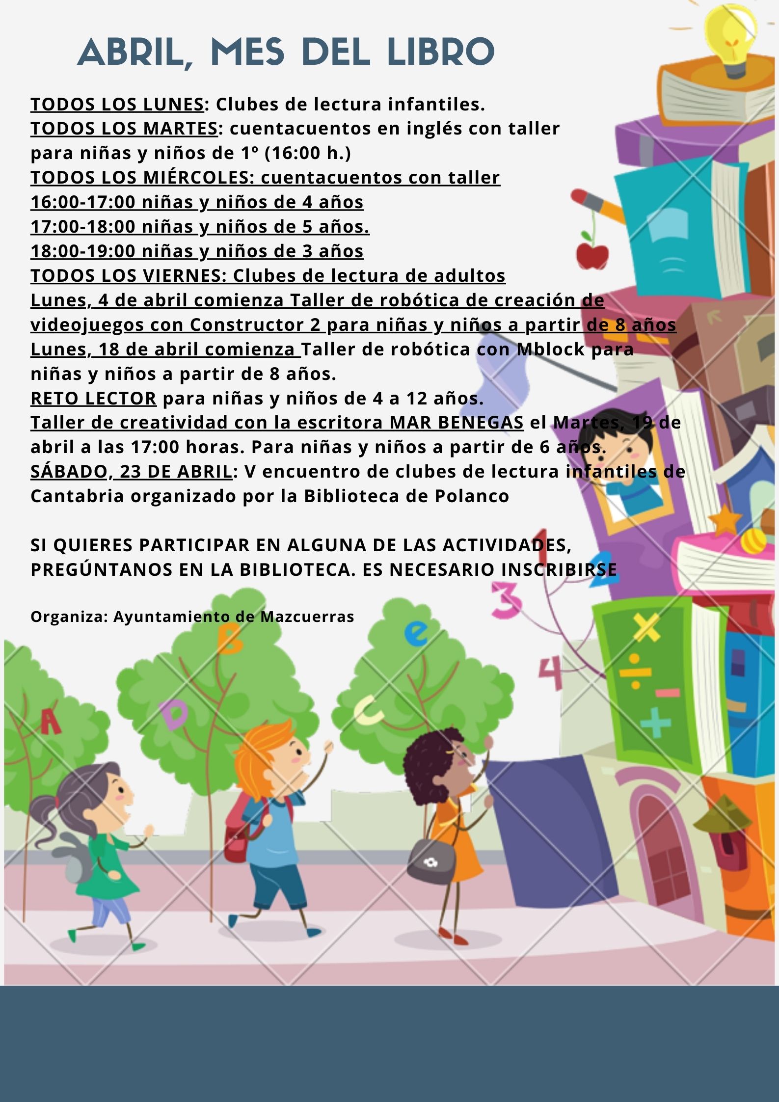 ABRIL: MES DEL LIBRO | Ayuntamiento de Mazcuerras